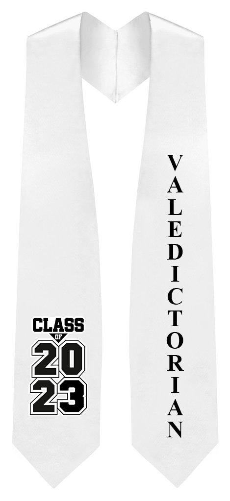 White Valedictorian Stole for Graduation – Canadian Gowns